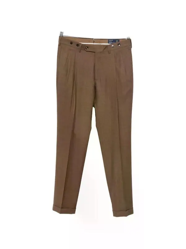BERWICH Pleated-detail Turn-up Tailored Trousers