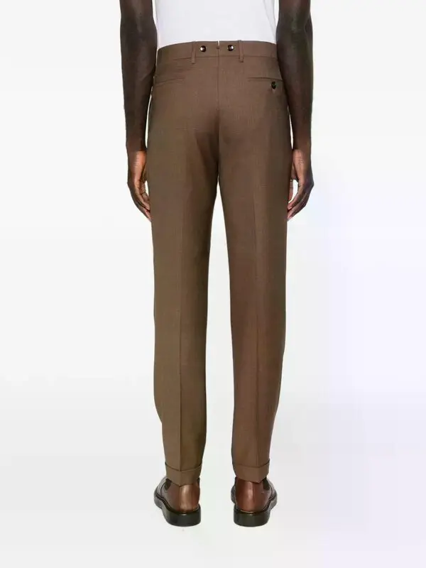 BERWICH Pleated-detail Turn-up Tailored Trousers