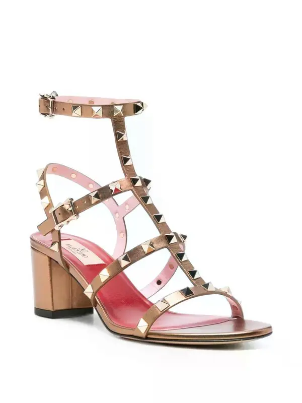 Valentino Garavani Rockstud Embellished Leather Sandals