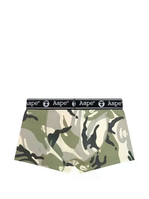AAPE BY *A BATHING APE Moonface-detail Camo-print Boxers