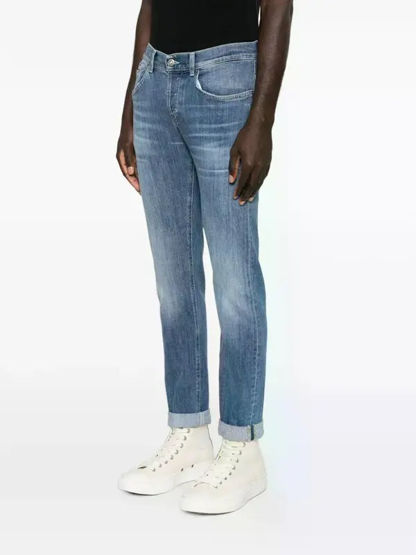 DONDUP Faded Whiskered Jeans