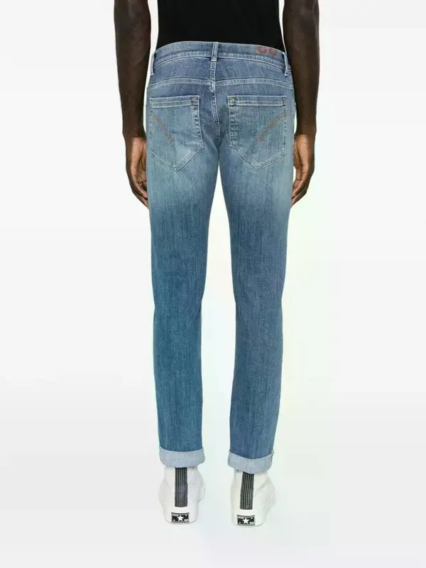 DONDUP Faded Whiskered Jeans - Blue