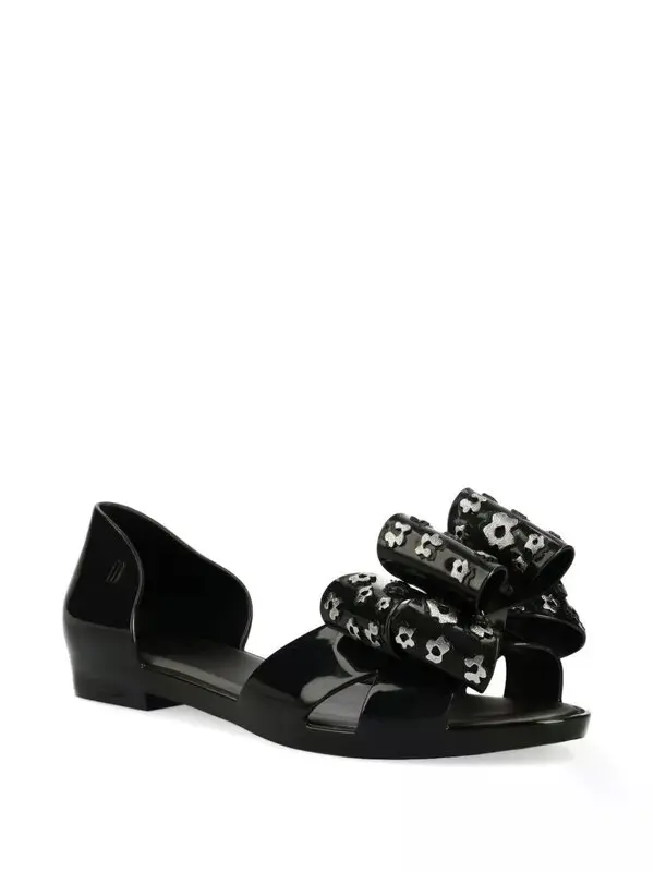 Melissa Floral-print Bow Detail Sandals