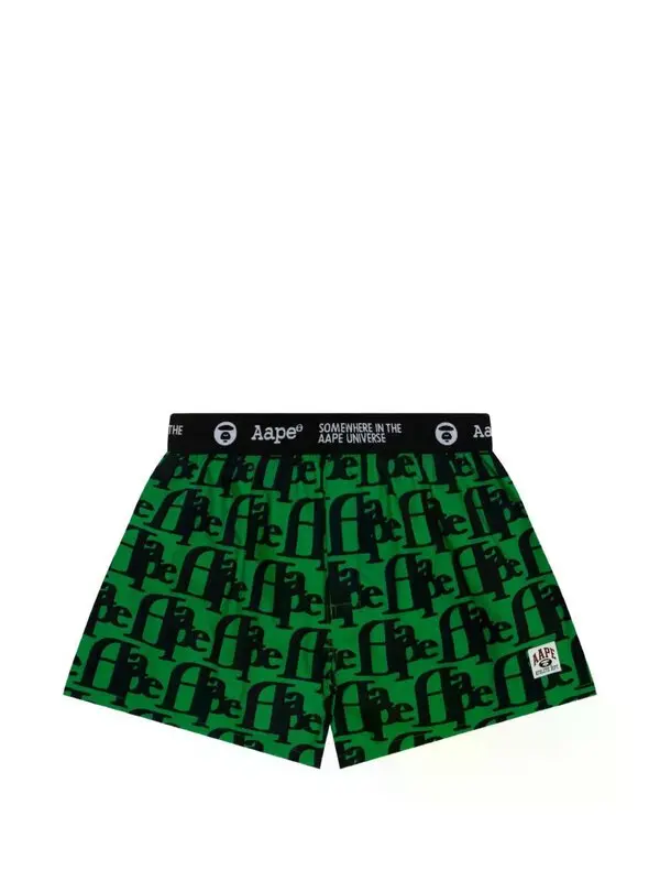 AAPE BY *A BATHING APE Logo-print Elasticated-waistband Boxer Shorts