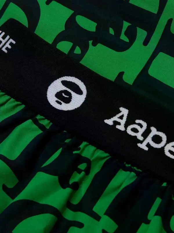 AAPE BY *A BATHING APE Logo-print Elasticated-waistband Boxer Shorts