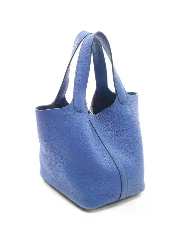 Hermès Clemence Picotin Lock 18 Handbag - Blue