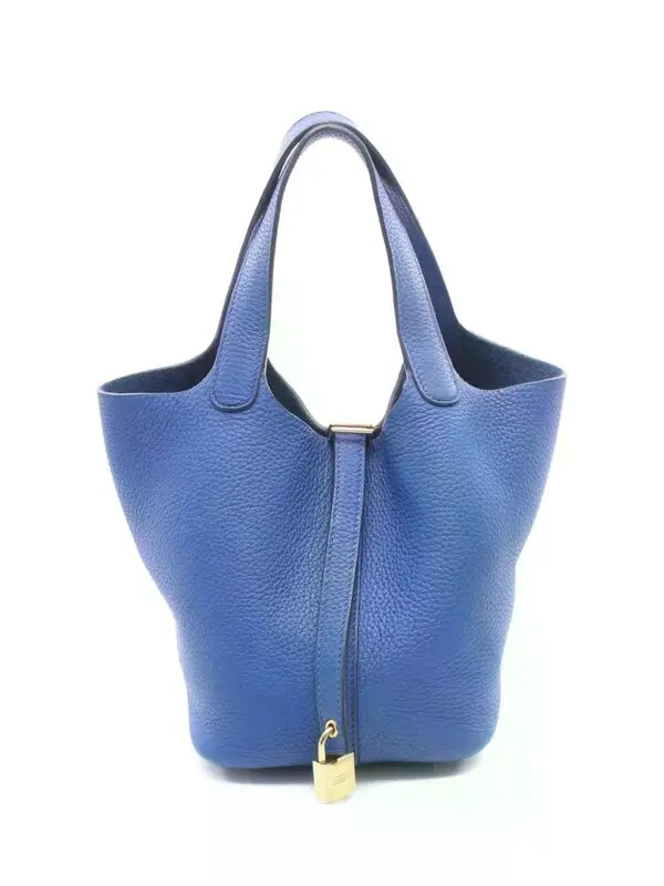 Hermès 2022 Clemence Picotin Lock 18 Handbag - Blue