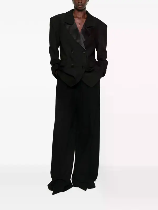 TWENTY FOURHAITCH Double-breasted Peak-lapel Jacket