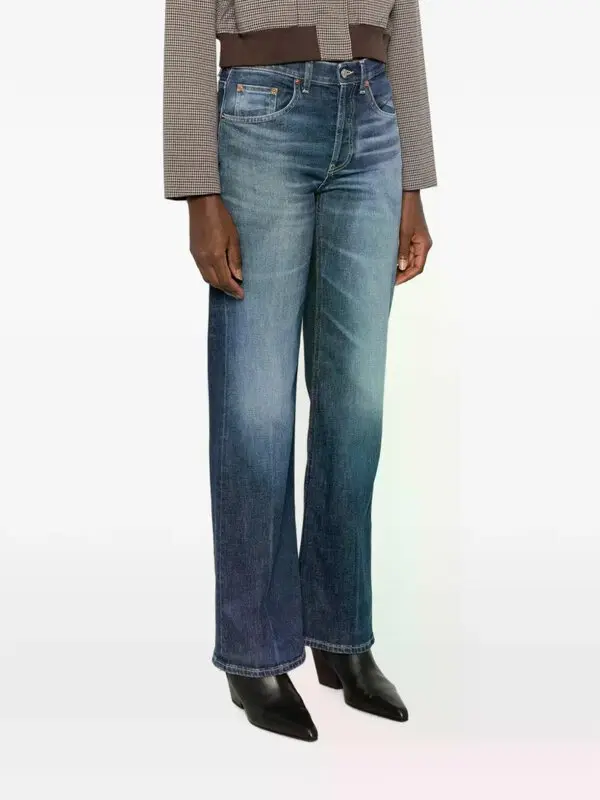 DONDUP Faded Straight-leg Jeans