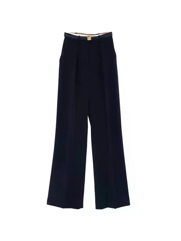 Elisabetta Franchi Belted Wide-leg Trousers