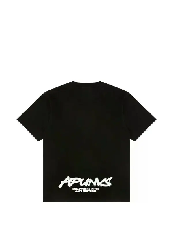 AAPE BY *A BATHING APE Moonface Logo-print T-shirt