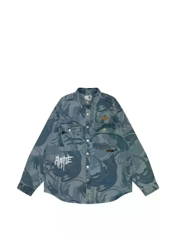 AAPE BY *A BATHING APE Moonface Camo-print Shirt