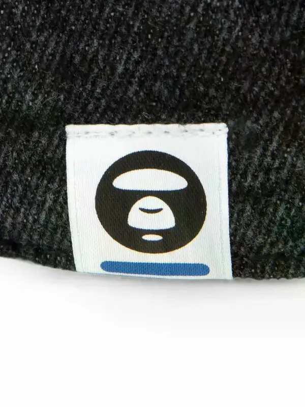 AAPE BY *A BATHING APE Moonface Embroidered Denim Cap