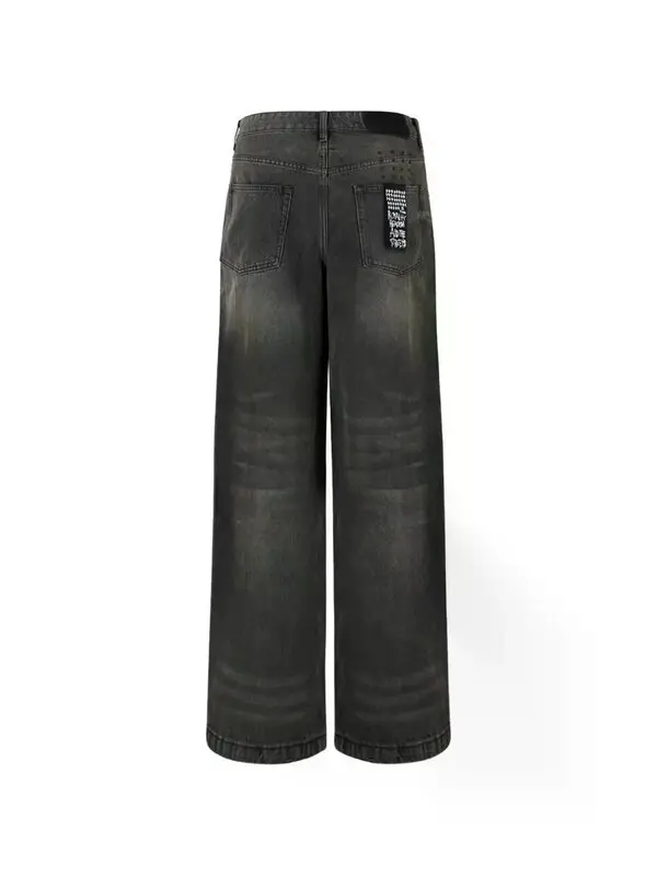 Ksubi Faded Detail Wide-leg Jeans