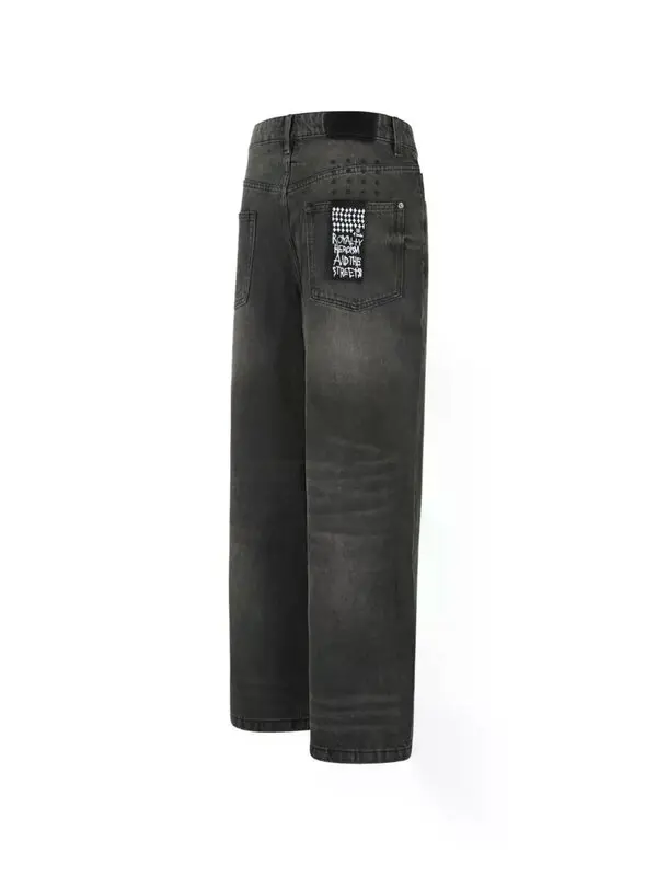 Ksubi Faded Detail Wide-leg Jeans