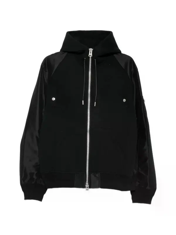 Sacai Hybrid Panelled Lightweight Zip-up Jacket