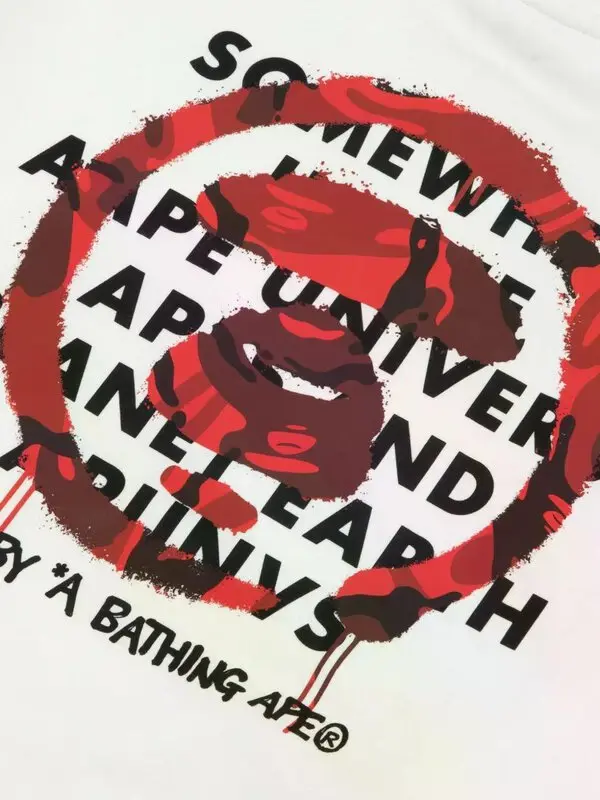 AAPE BY *A BATHING APE Moonface Graphic-print Sweatshirt