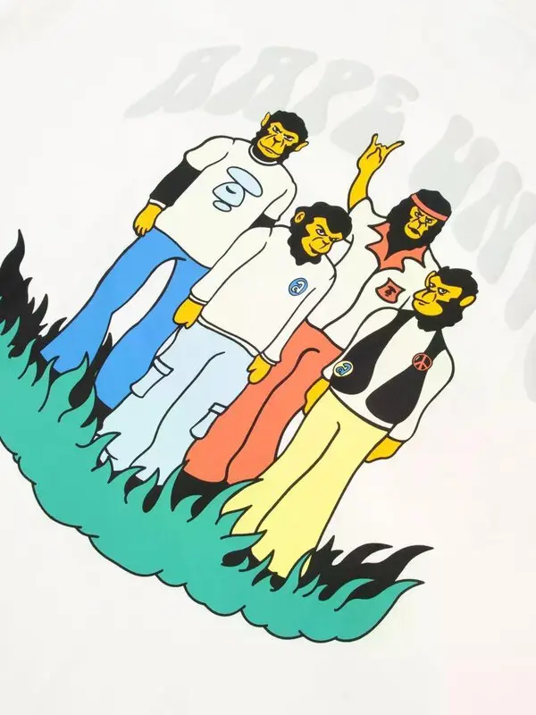 AAPE BY *A BATHING APE Moonface Graphic-print T-shirt