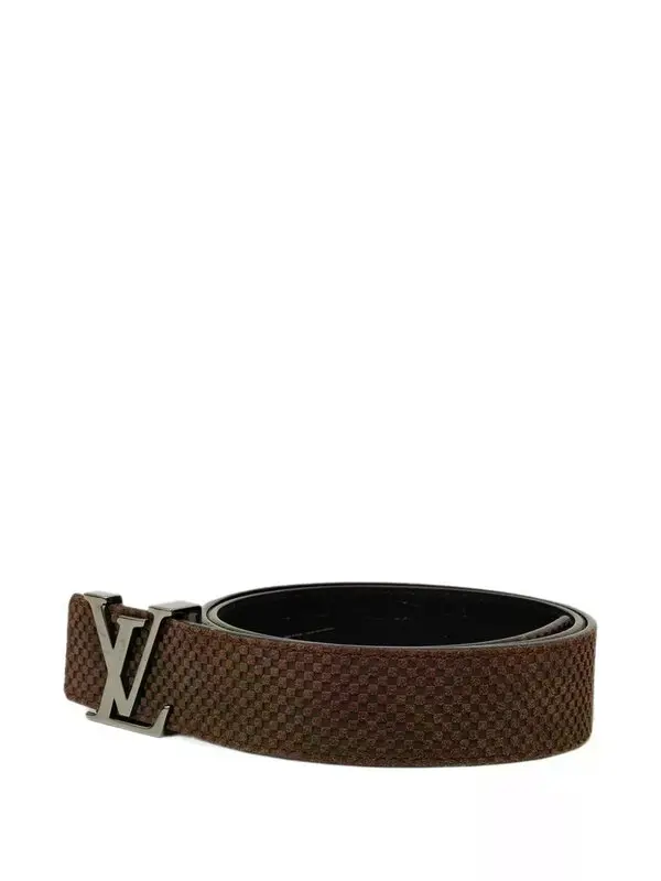 LOUIS VUITTON 2013 Mini Damier Suede Reversible Belt