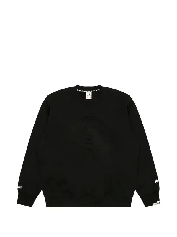 AAPE BY *A BATHING APE Logo-embossed Crew-neck Sweatshirt