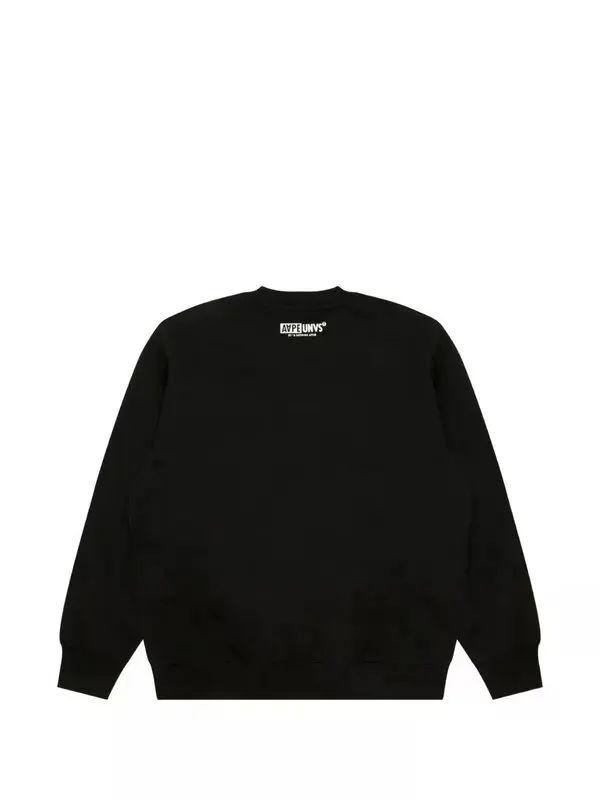 AAPE BY *A BATHING APE Logo-embossed Crew-neck Sweatshirt