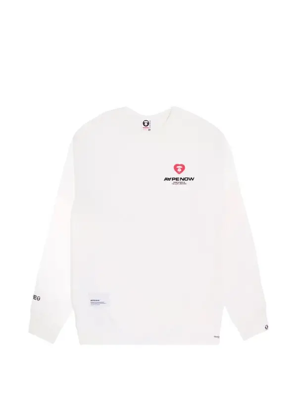 AAPE BY *A BATHING APE Crewneck Sweatshirt With Heart Patch