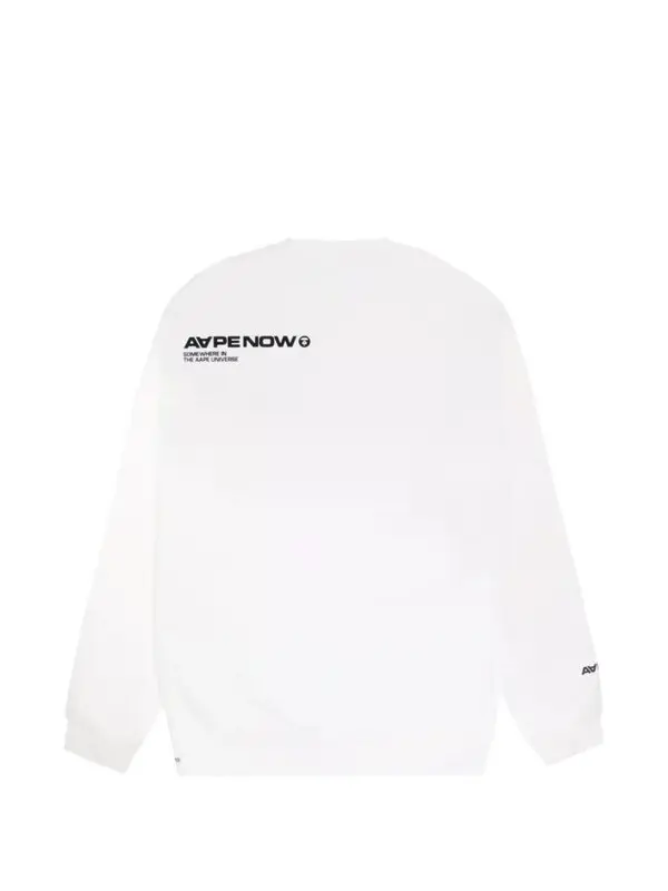 AAPE BY *A BATHING APE Crewneck Sweatshirt With Heart Patch