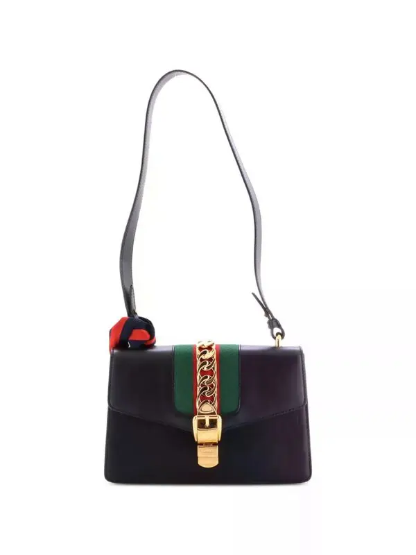 Gucci Sylvie Leather Small Shoulder Bag - Red