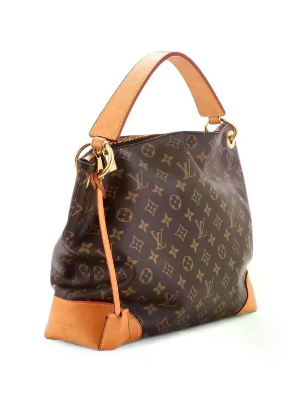 LOUIS VUITTON Berri Handbag Monogram Canvas Pm Hobo Bag - Brown