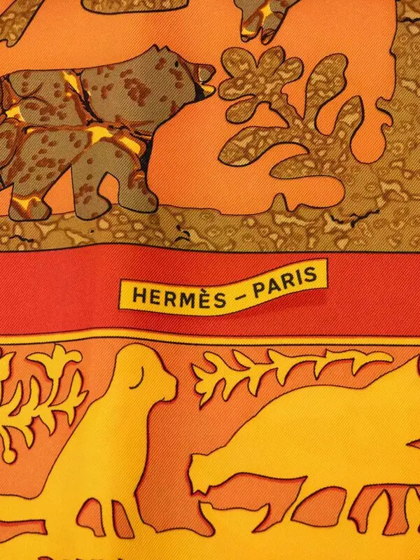Hermès 2000-2026 Early America Silk Scarf 90 Scarves