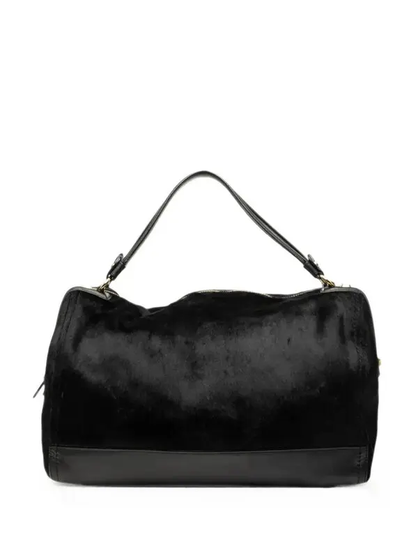 FERRAGAMO Pony Hair Top Handle Bag