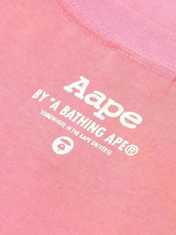 AAPE BY *A BATHING APE Moonface Embellished T-shirt
