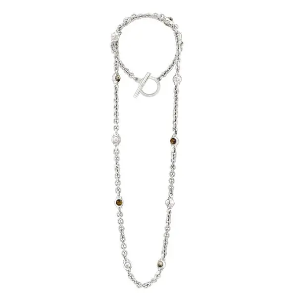 CORSO JEWELRY Silver Pearl Necklace