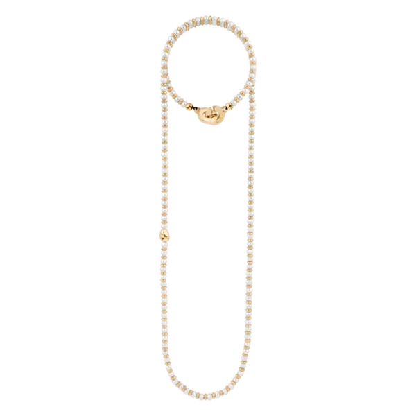 CORSO JEWELRY Malvina Necklace With Akoya Pearls And -plated Details