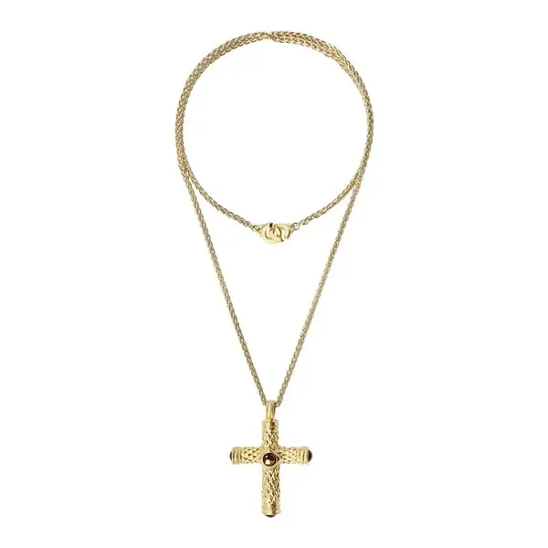 CORSO JEWELRY Cruzada Gold Tiger's Eye - Brown