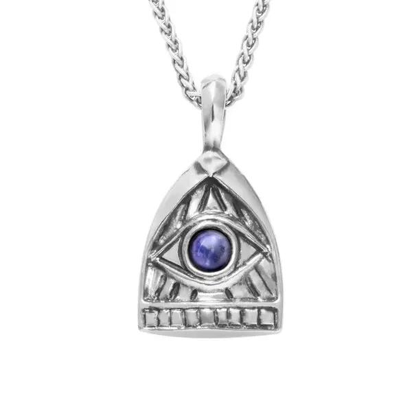 CORSO JEWELRY Mi Ojo Torsal" Silver Dumortierite Necklace