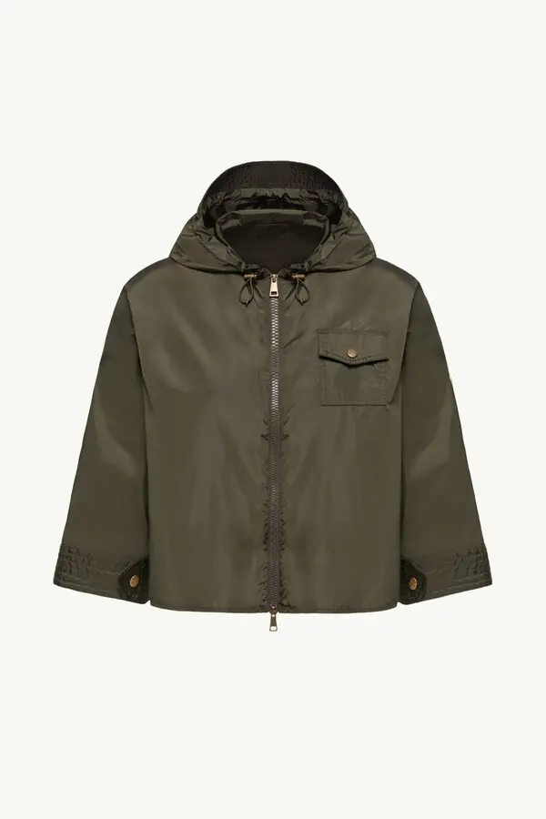 Moncler Hooded Cape - Green