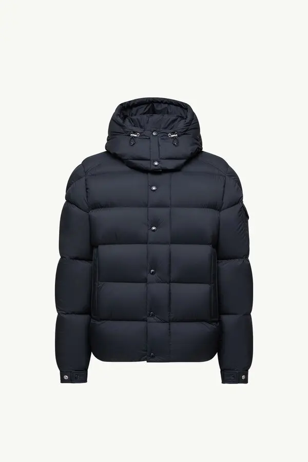 Moncler Vezere Hooded Short Down Jacket - Blue