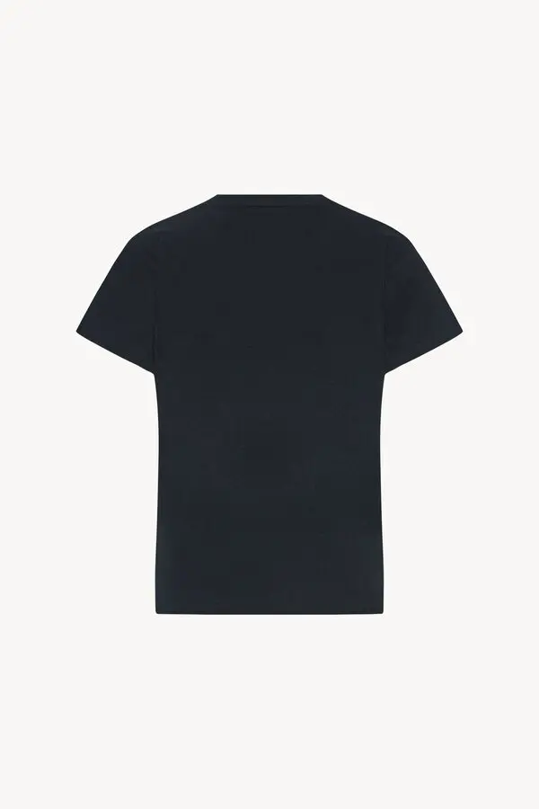 THE ROW Duca Short-sleeved Crewneck T-shirt - Black