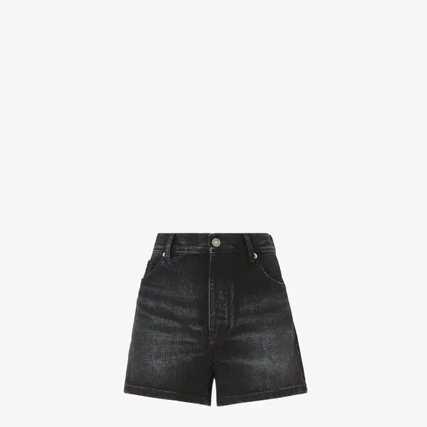 Fendi Slim-fit Organic Cotton Denim Shorts