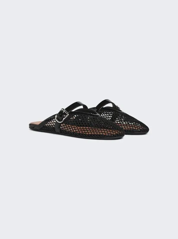 ALAÃA Flat Mule Fishnet