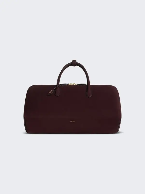 ALAÃA Delta Medium Bag Bordeaux Nubuck