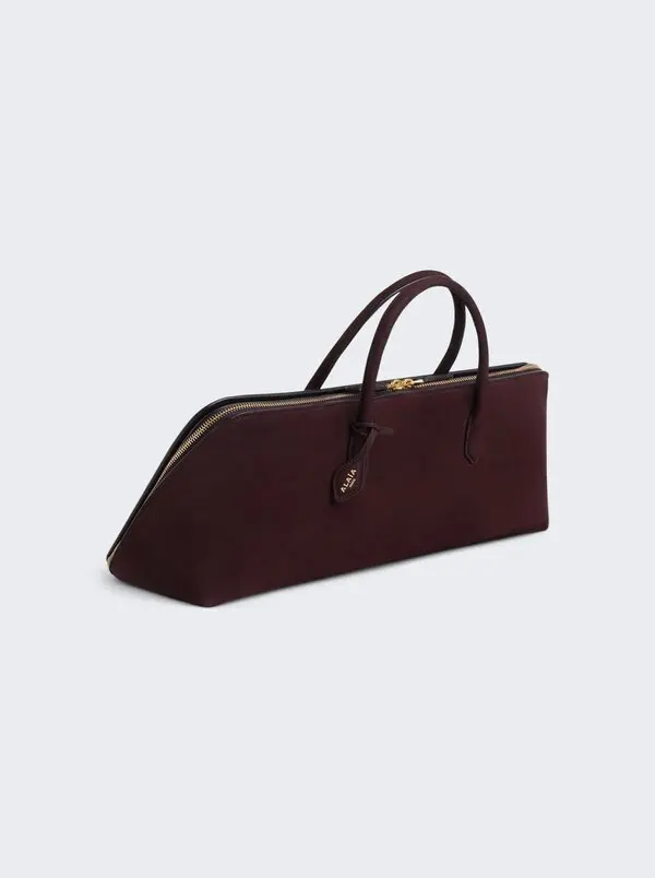 ALAÃA Delta Medium Bag Bordeaux Nubuck