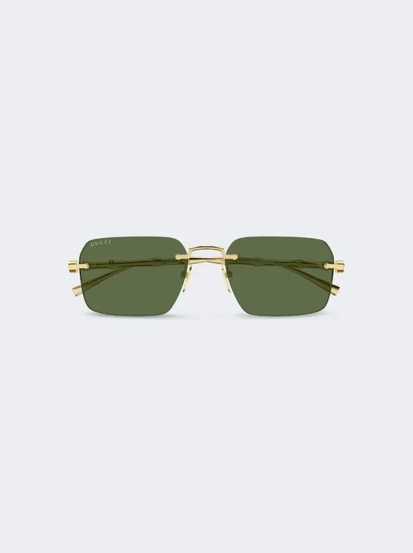Gucci Frameless Rectangular Sunglasses