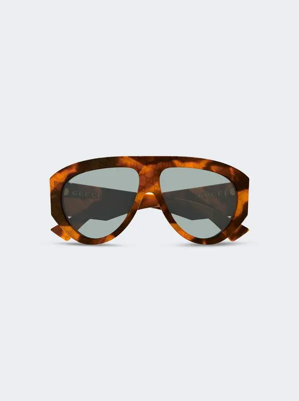 Gucci Pilot Sunglasses Havana