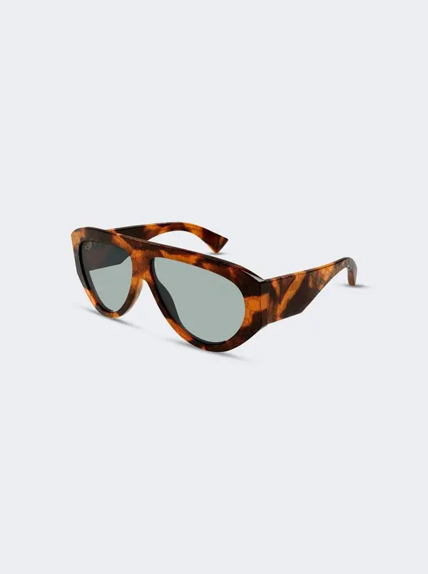 Gucci Pilot Sunglasses Havana