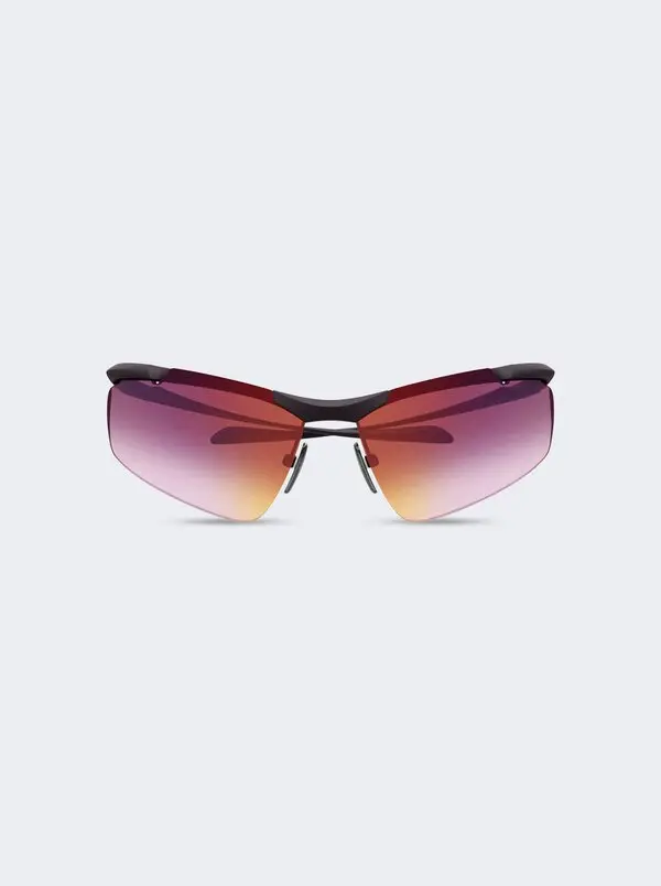 Balenciaga Boomerang Sunglasses Ruthenium - Multi