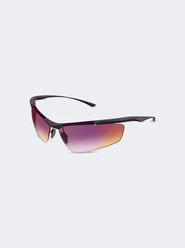 Balenciaga Boomerang Sunglasses Ruthenium - Multi