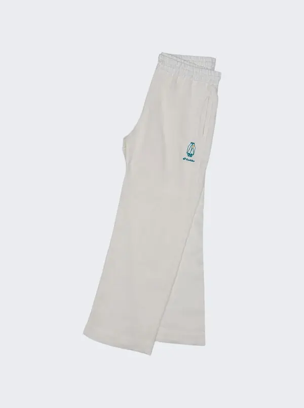 MELROSE HIGH X Lotto Linen Leisure Pants Whale - White