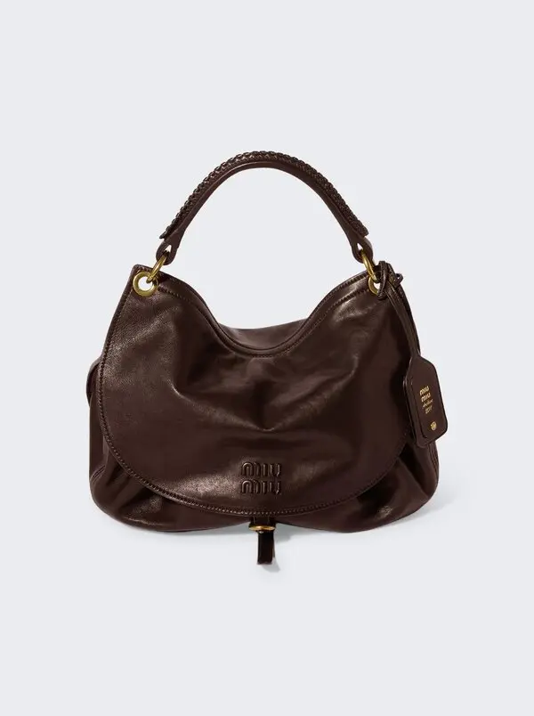 Miu Miu Rendez-vous Leather Bag Briarwood - Brown